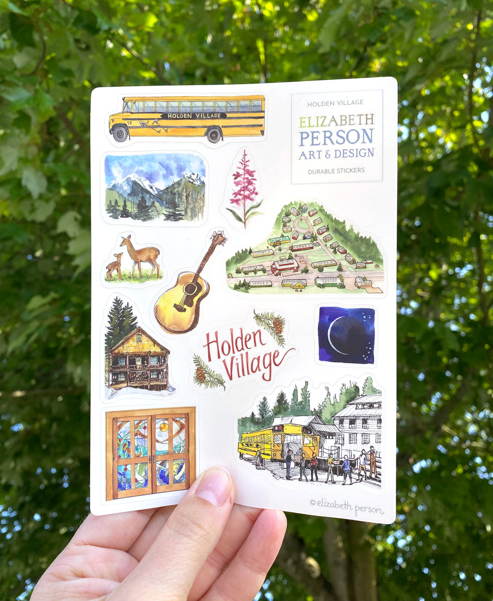 Holden Village Sticker Sheet – Elizabeth Person Art & Design