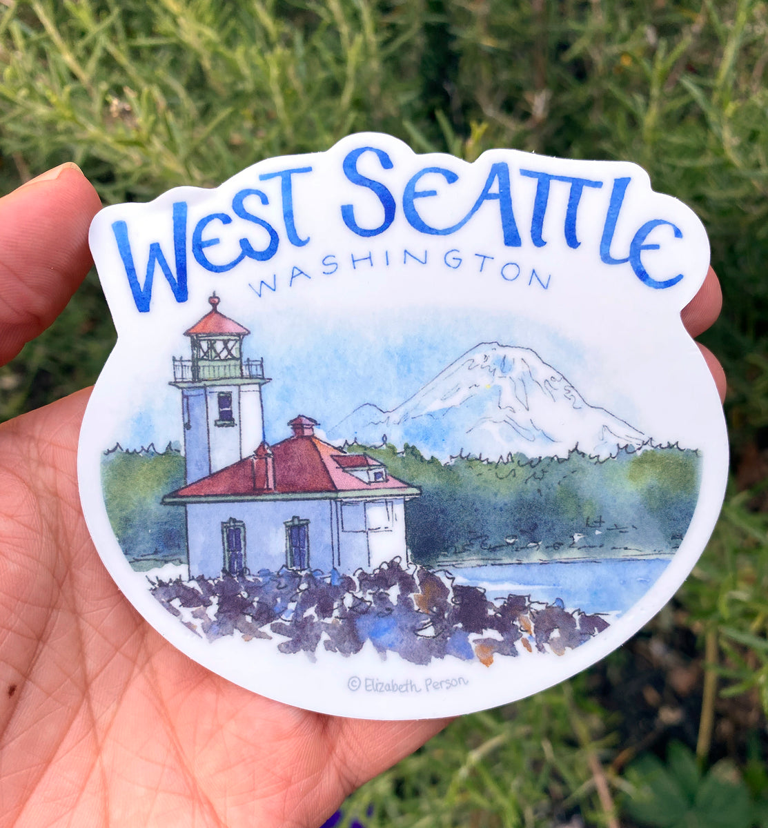 West Seattle Vinyl Sticker – Elizabeth Person Art