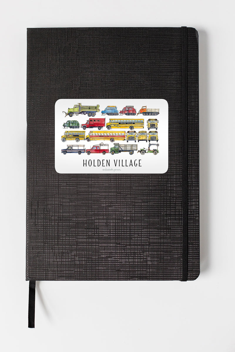Holden Village Vehicles Vinyl Sticker – Elizabeth Person Art & Design