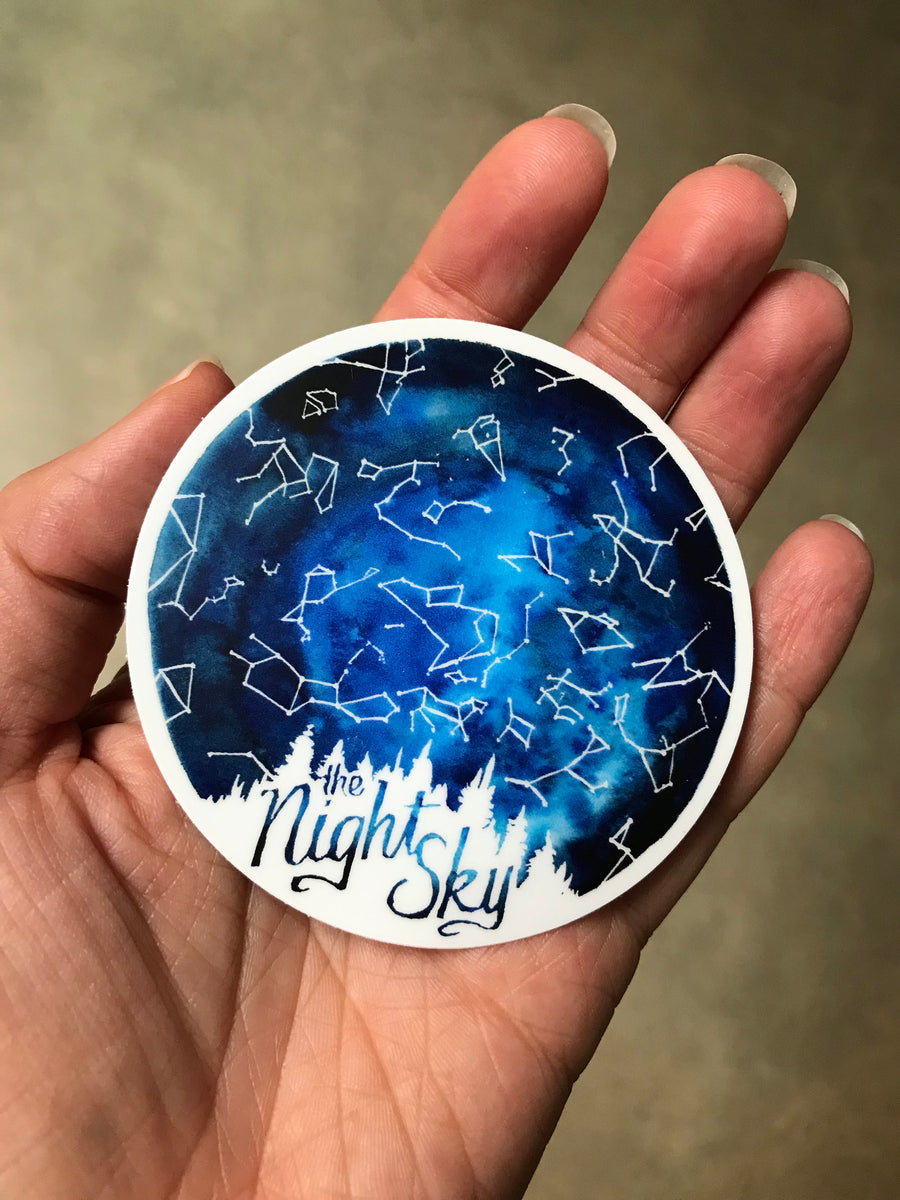 The Night Sky Vinyl Sticker – Elizabeth Person Art & Design