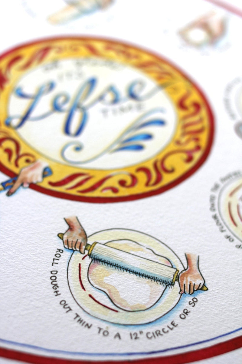 Lefse Time Art Print – Elizabeth Person Art